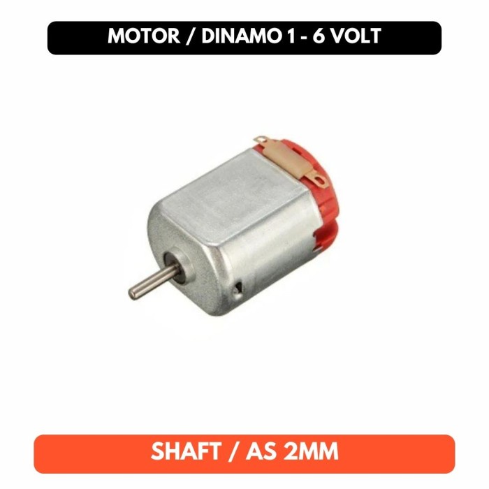 Jual Dinamo 3V 5V Motor DC 1-6 Volt Mini listrik Shaft 2mm Toy Mainan ...