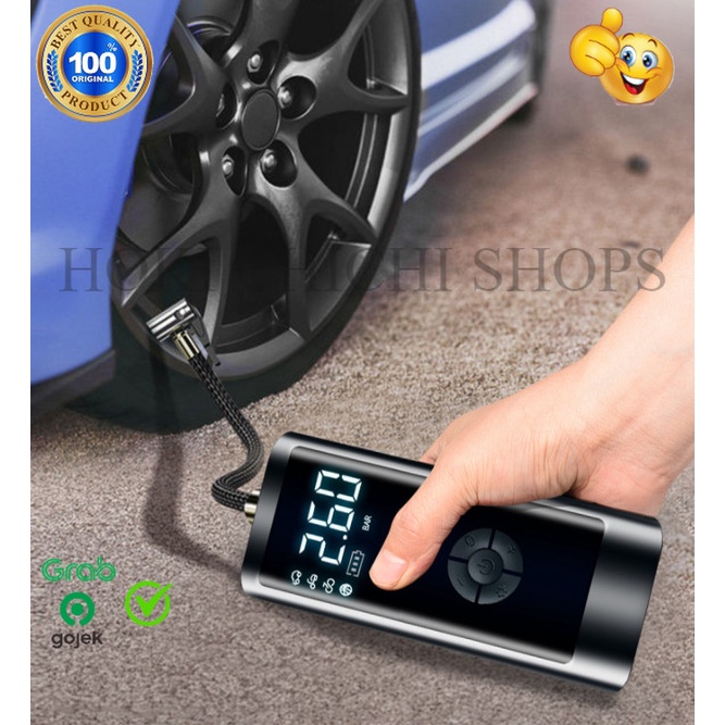 Jual Air Pump Inflator Mini Portable Electric Pompa Ban Mobil Sepeda ...