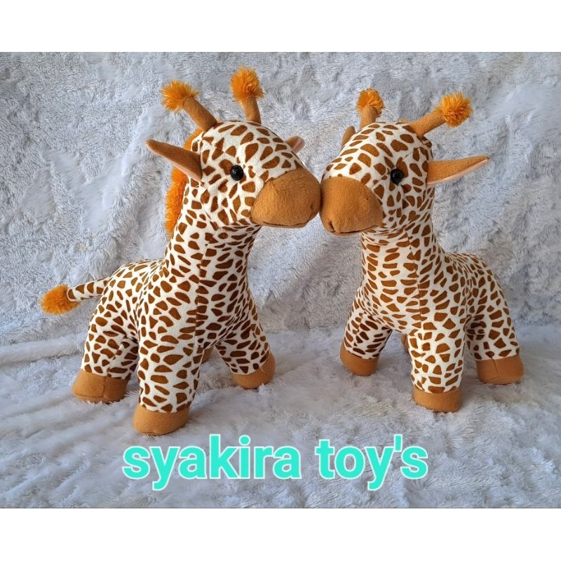 Jual boneka jerapah size M 35cm/boneka jerapah frinting/boneka jerapah ...