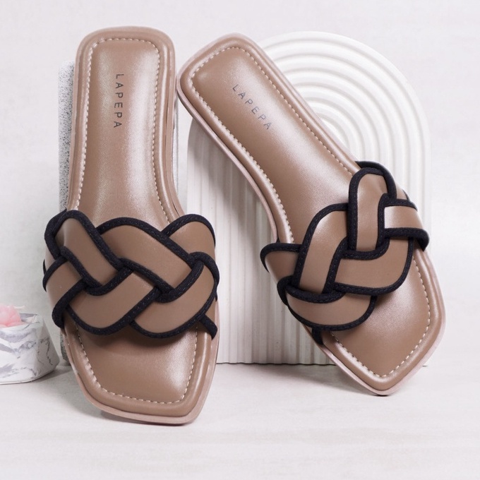Jual LAPEPA YUK - DIVA Sandal Wanita Teplek Korea Casual Size 36 - 40 ...