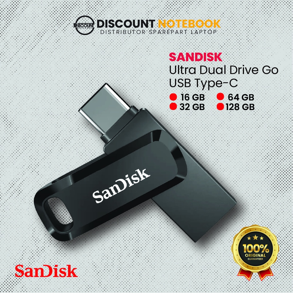 Jual Flashdisk Laptop & PC Sandisk Ultra Dual Drive GO USB-C (DDC3 ...