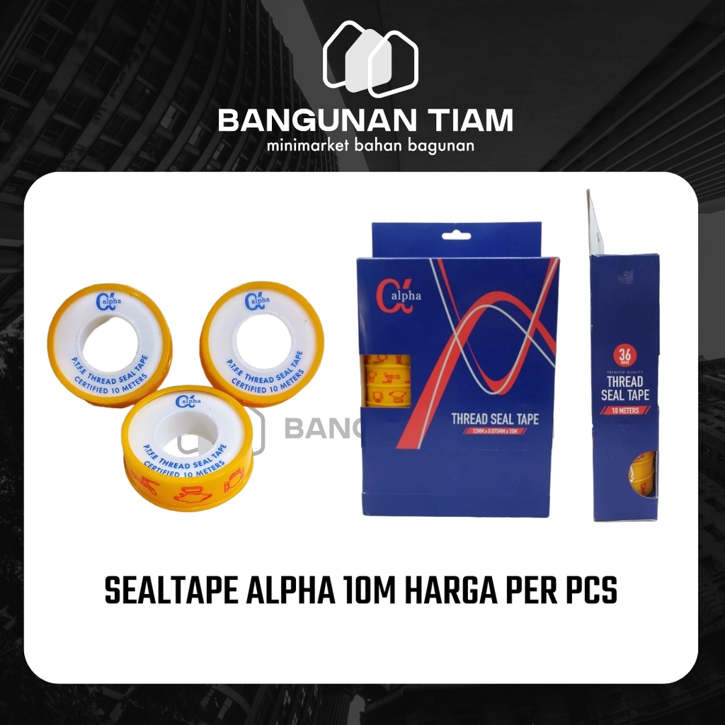 Jual SEALTAPE DRAT ALPHA KERAN PIPA AIR SELTIP ISOLASI PENUTUP BOCOR ...