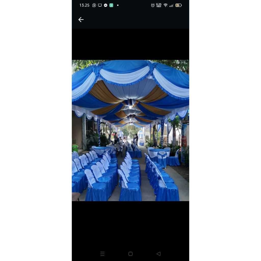 Jual Terlaris plafon tenda ukuran 6x8m pesta plafon terop plafon layos ...