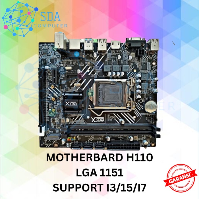 Jual MAINBOARD H110 DDR4 SOCKET LGA 1151 MOTHERBOARD I3/I5/I7 | Shopee ...