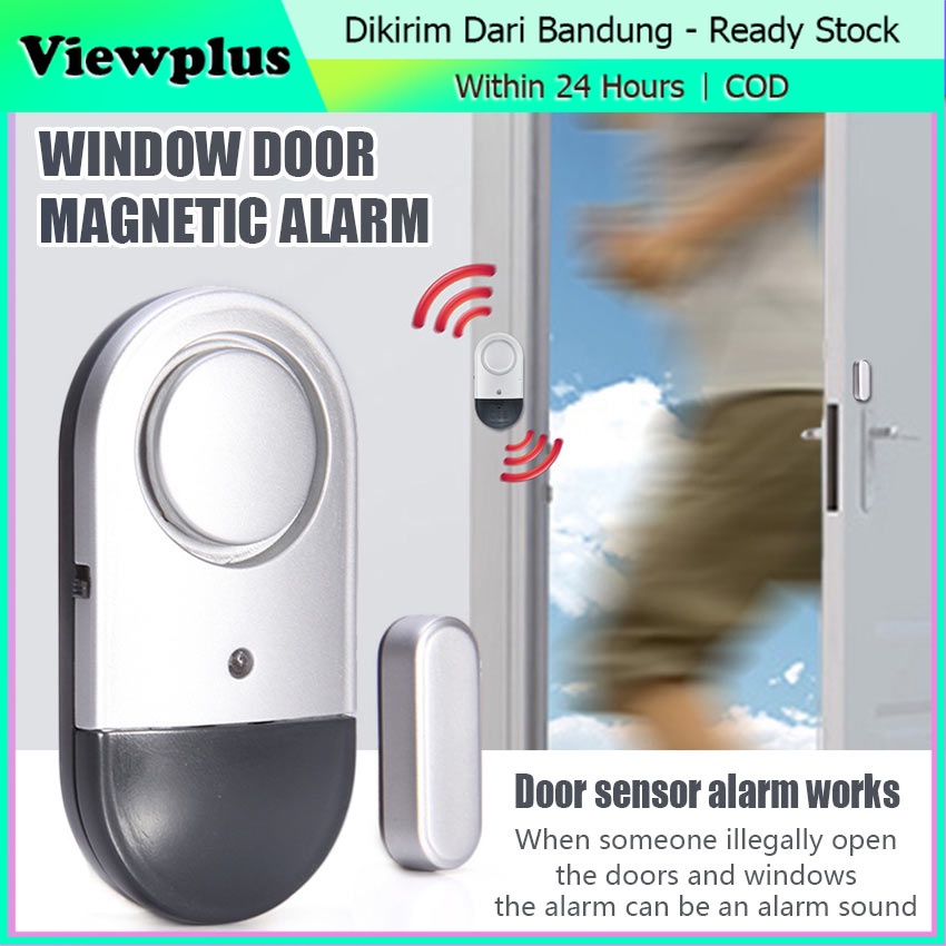 Jual Alarm Pintu Rumah Lemari Jendela Anti Maling Wireless Door Alarm ...