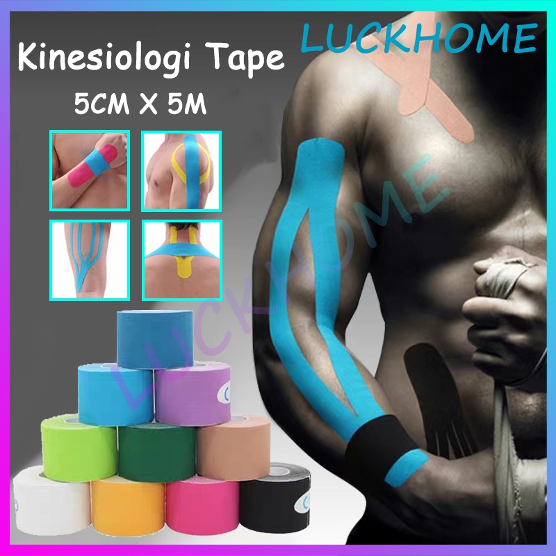 Jual Tape Otot Taping 5Cm X 5 M Kinesiology Tape Kinesiology Tapping | Shopee Indonesia