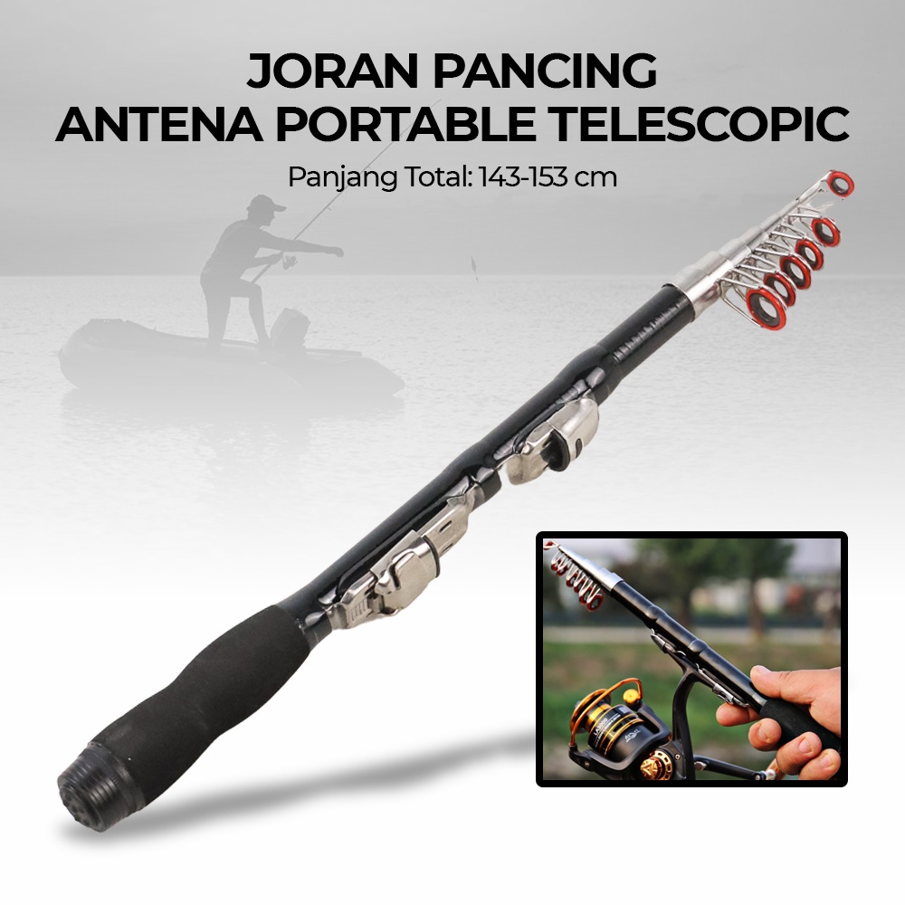 Jual Joran Pancing Antena Portable Carbon Fiber Telescopic Joran ...