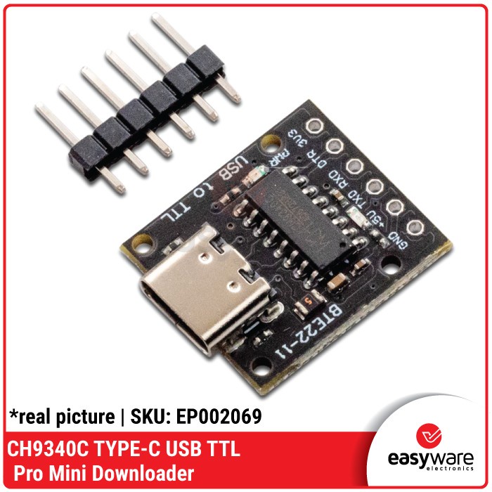 Jual CH340E CH340C CH9340C USB to TTL Module Pro Mini Downloader Type-C ...