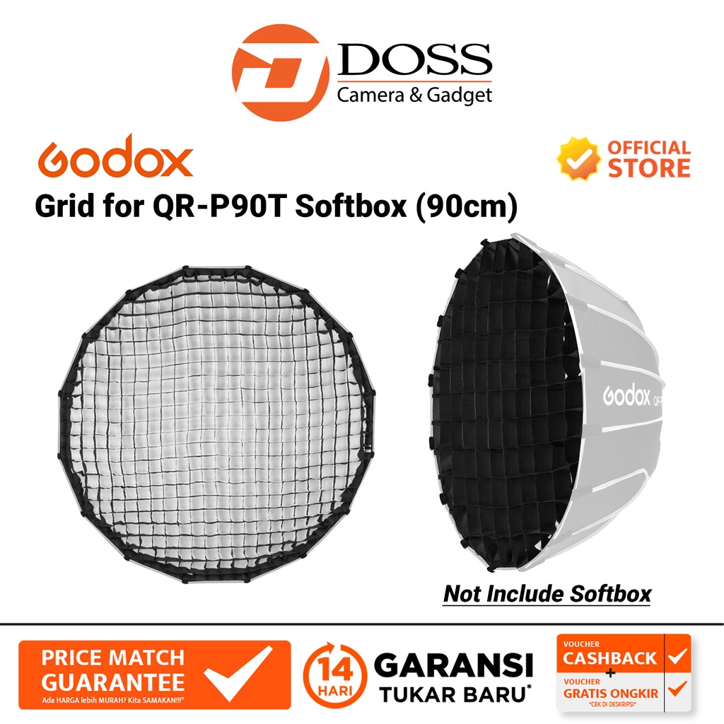 Jual Godox Grid for QR-P90T Softbox 90cm Grid QR P90T | Shopee Indonesia