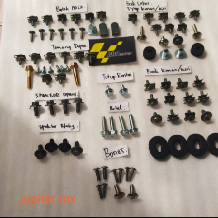 Jual Baut Motor Lengkap Baut Fullset Full Body Bodi Yamaha Jupiter Mx ...