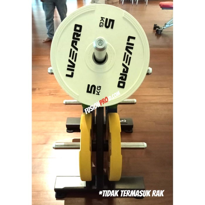 Jual Elite Bumper Plate Colour Color Rubber Plat Beban Warna LP8332 Livepro - 5kg x2 | Shopee ...