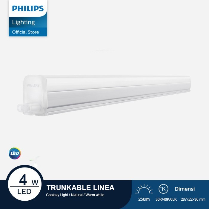 Jual Lampu TL Neon T5 PHILIPS LED TUBE TRUNKABLE 4Watt 30cm - Natural 4000K | Shopee Indonesia