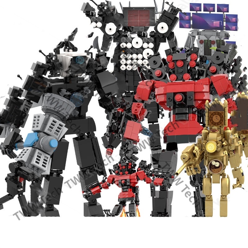 Jual wijaya Moc Skibidi Toilet Titan King Monitor Model Building Blocks ...