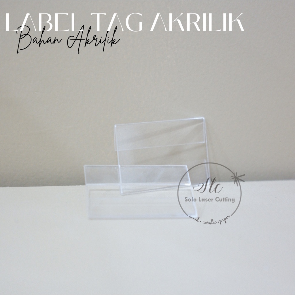 Jual Price Tag Acrylic Label Display Harga Akrilik / Akrilik Product ...