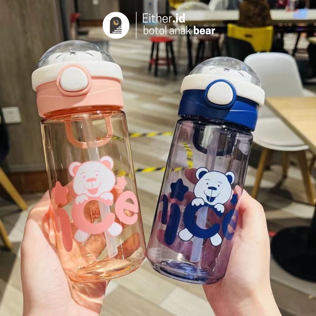 Jual Either.id - Botol Minum Anak Karakter Bear Nice 650ml / Botol ...
