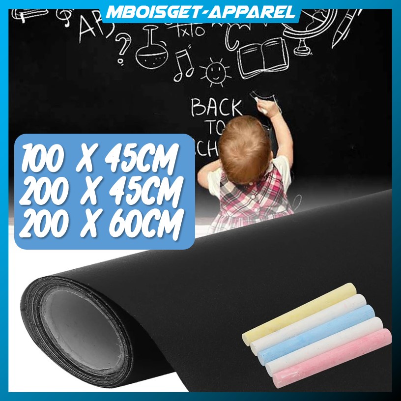 Jual MBOISGET - STICKER PAPAN TULIS KAPUR Stiker Dinding Papan Tulis ...