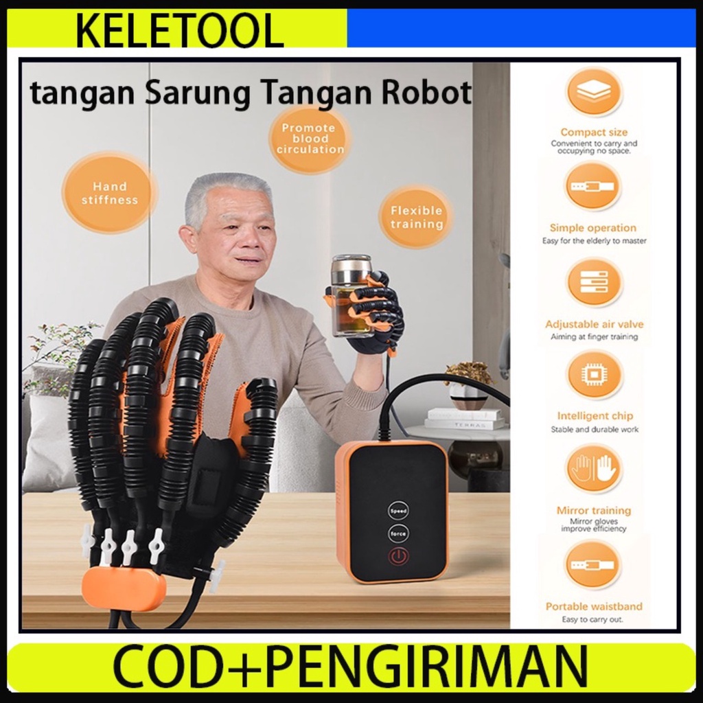 Jual Sarung Tangan Robot Rehabilitasi Terapi Pemulihan Jari Pelatih ...