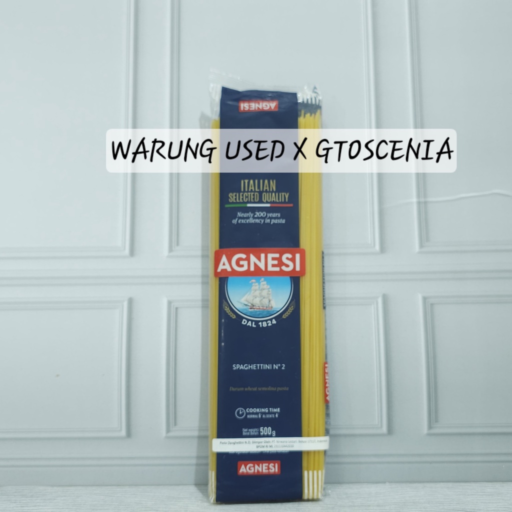 Jual Agnesi Spaghetti No.2 500gr - Pasta Spaghetti | Shopee Indonesia
