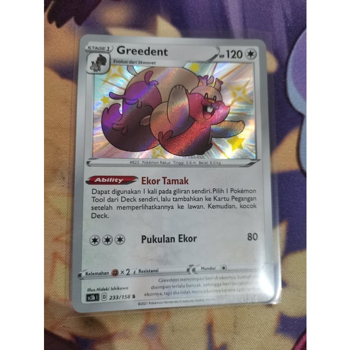Jual Pokemon TCG indonesia Shiny Greedent | Shopee Indonesia