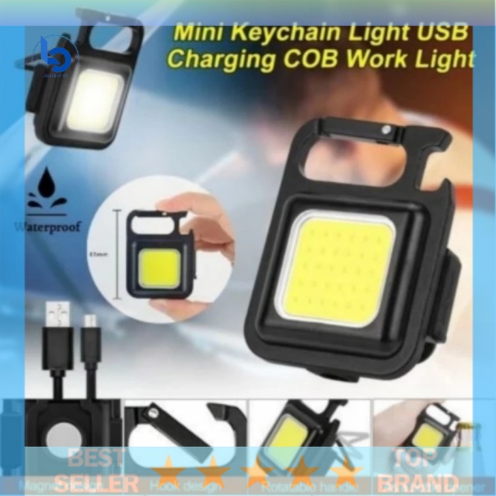 Jual LAMPU MINI USB COB GANTUNGAN KUNCI CAMPING LED SENTER SUPER TERANG | Shopee Indonesia