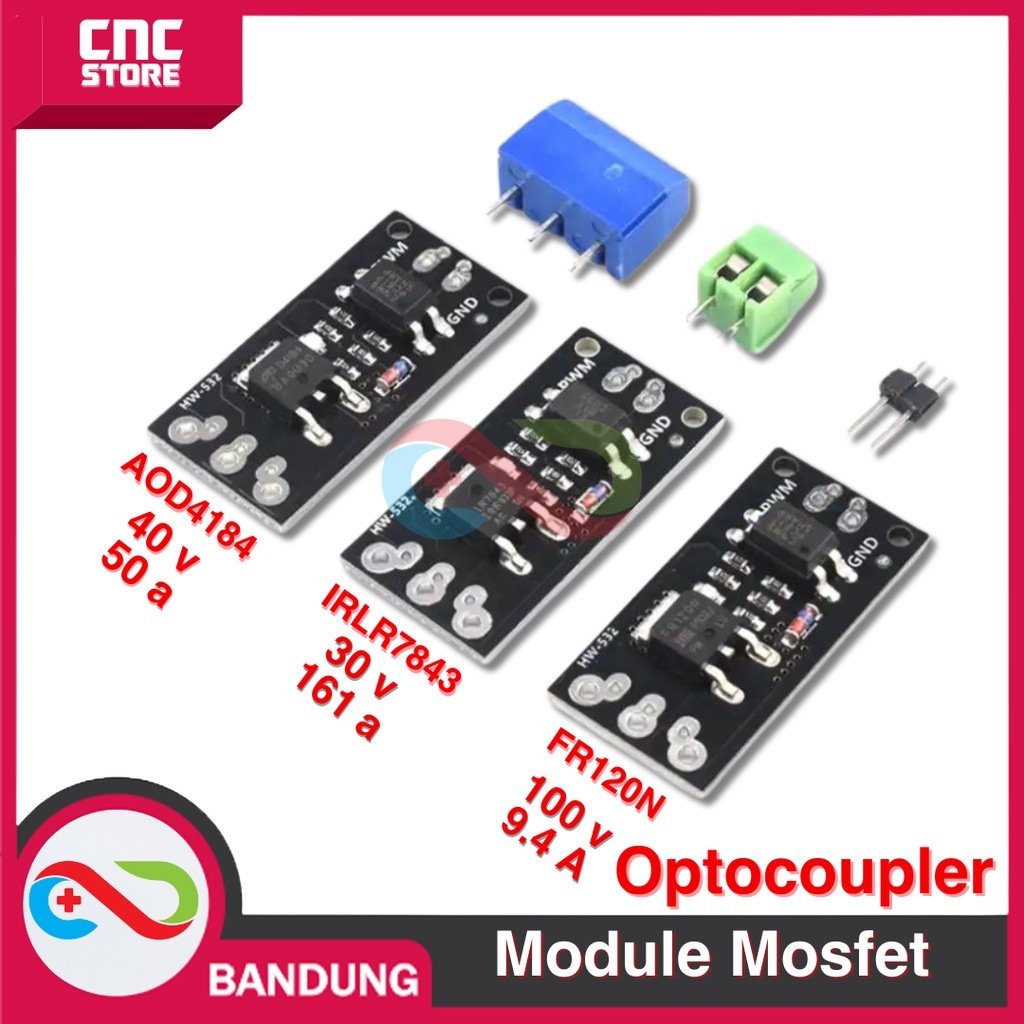 Jual MODULE MOSFET FR120N D4184 LR7843 N CHANNEL PENGGANTI RELAY DRIVER ...
