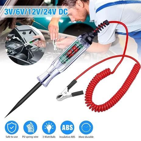 Jual Tespen Digital DC Tester Testpen Kelistrikan Listrik Mobil Motor ...