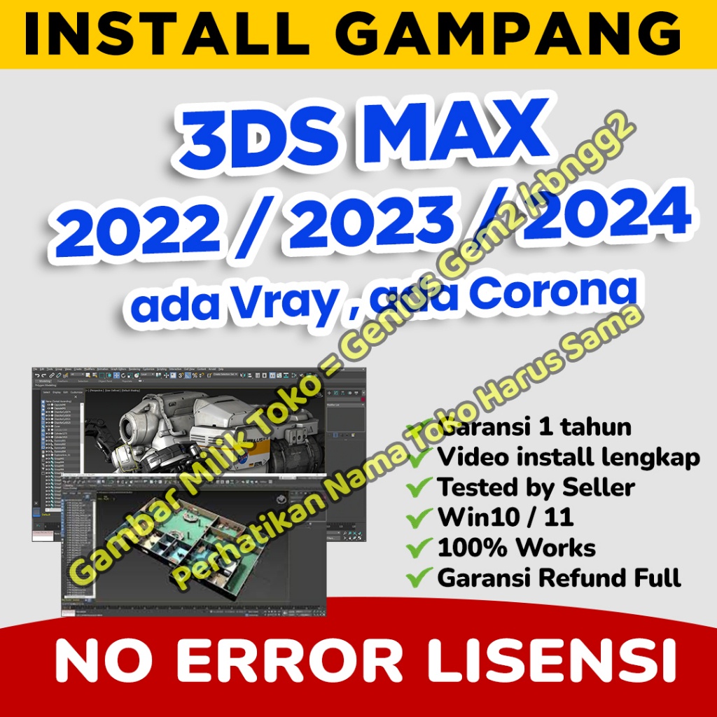 Jual 3dsMax 2022 2023 2024 Full WIN | Shopee Indonesia