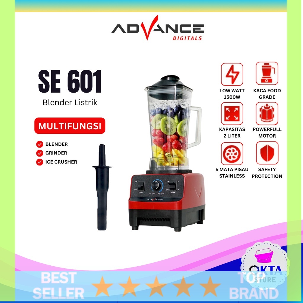 Jual Advance Blender Jus Es Batu Multifungsi SE-601 2 Liter | Shopee ...