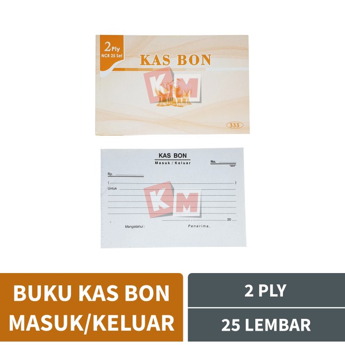 Jual Buku Kas Bon Masuk Keluar Rangkap 2 Ply 333 Domba Isi 25 Lembar ...