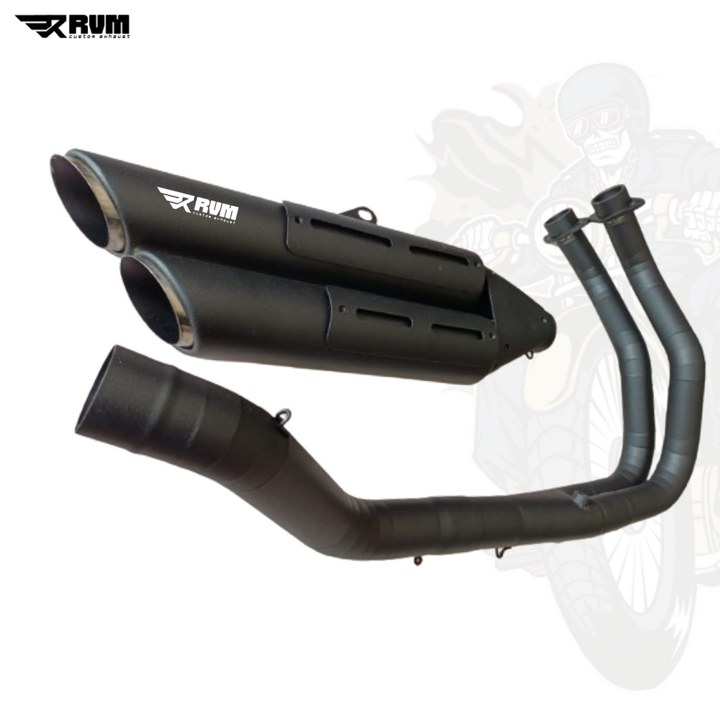 Jual Knalpot Benelli Motobi 200 Evo Efi Suara Harley Double Silencer ...