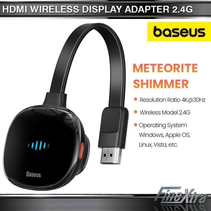 Jual BASEUS HDMI Wireless Display Adapter Cast Stream 2.4G + 4K ...