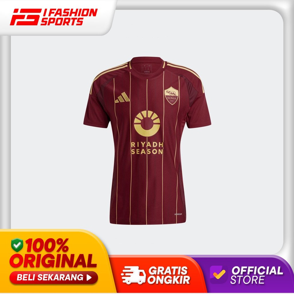 Jual JERSEY PRIA ADIDAS AS ROMA HOME JERSEY 2024/2025 IT6058 ORIGINAL ...