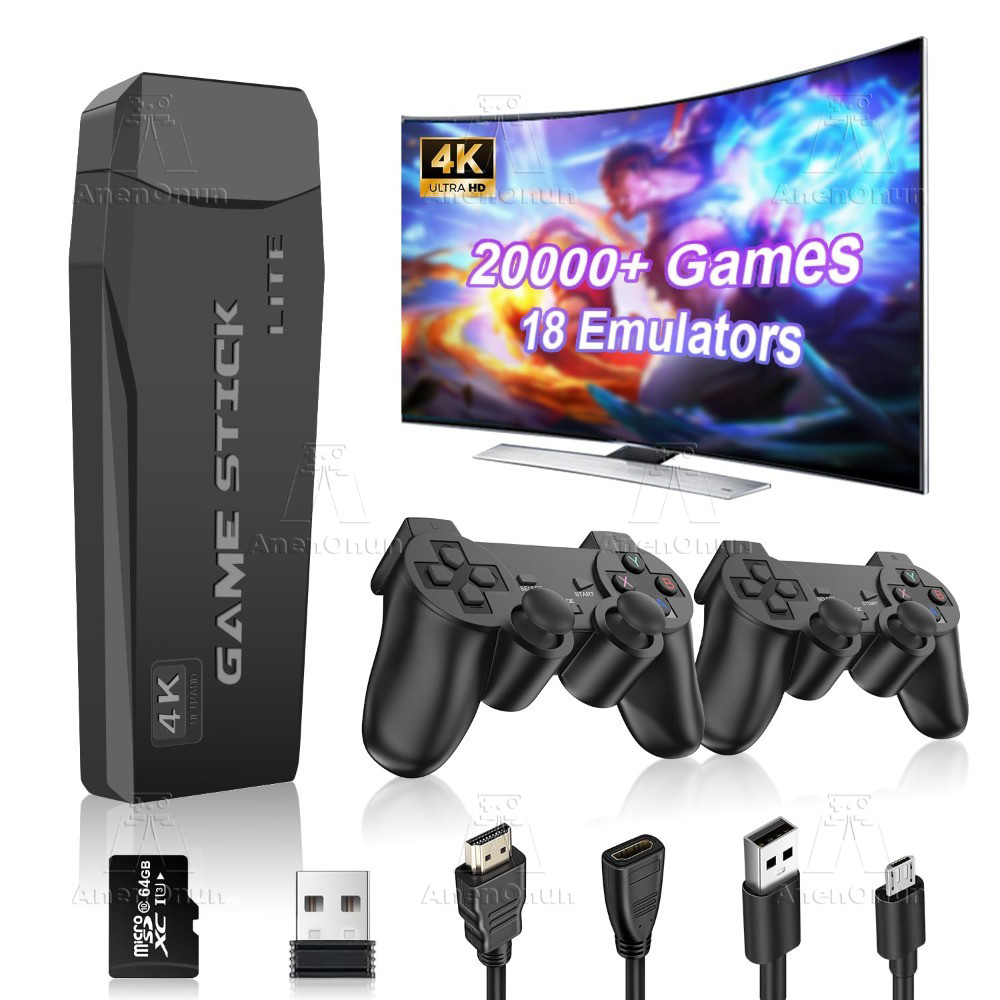 Jual 4K Video Game Console 20000+ Games 18 Emulator TV Game Stick High ...