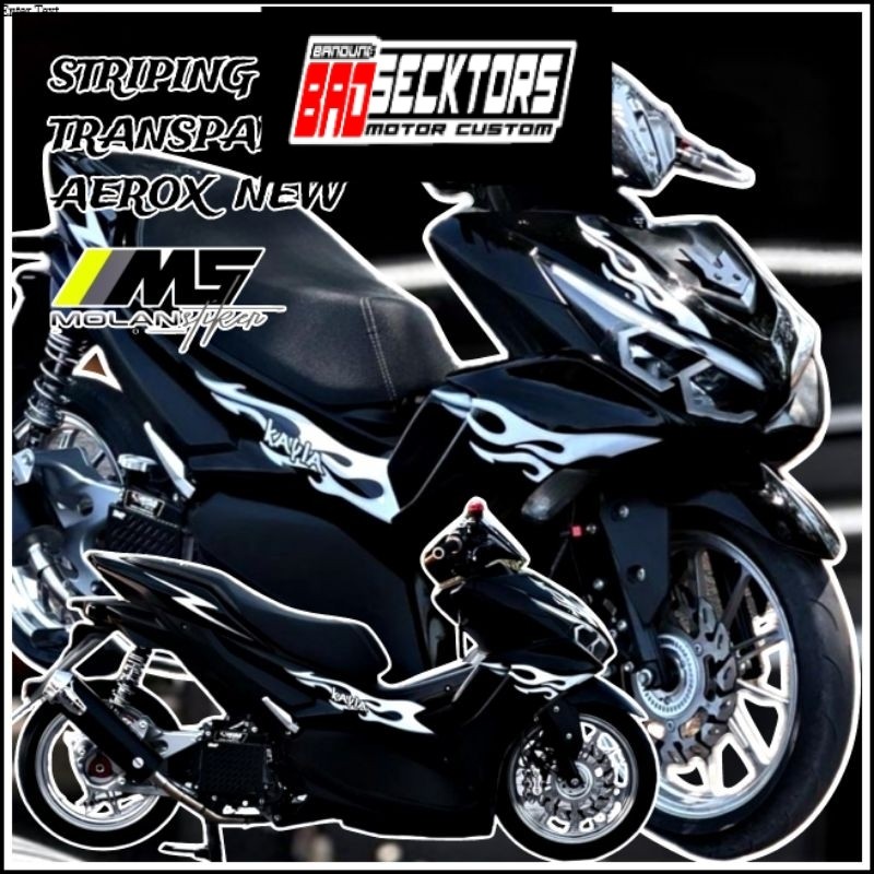 Jual Decal Sticker Striping Variasi Transparan Uv Aerox New Api All New ...