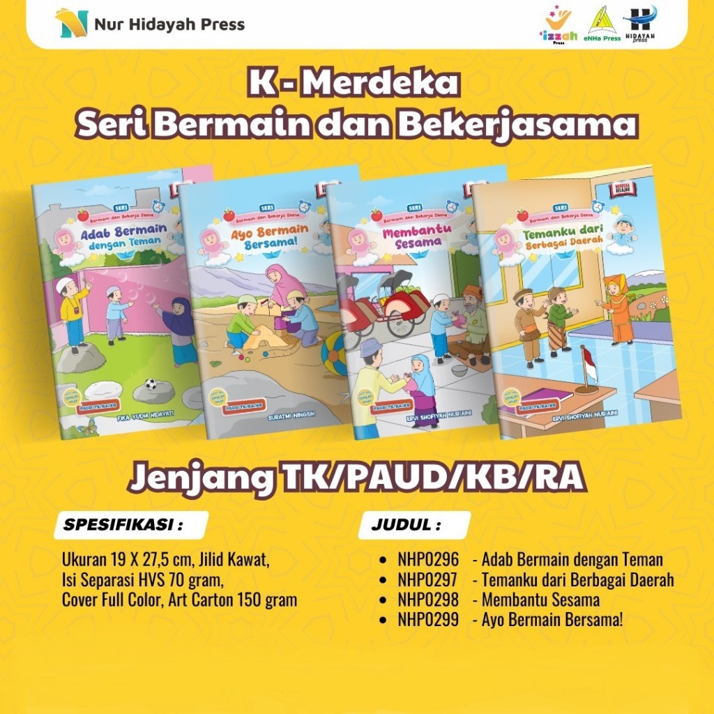 Jual Buku Seri Bermain dan Bekerjasama Kurikulum Merdeka Paud/KB/RA/TK | Shopee Indonesia