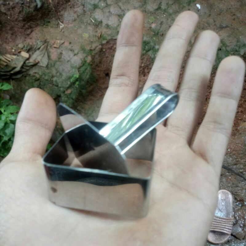 Jual cetakan nastar taiwan kotak+penekan cookie cutter mousse squid ...