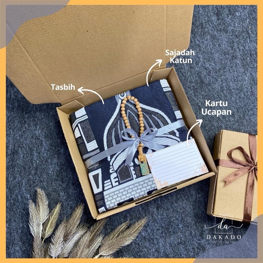 Jual GIFT BOX SAJADAH KATUN SOUVENIR IDUL FITRI OLEH OLEH HAJI KADO ...