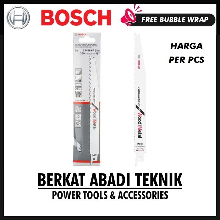 Jual BOSCH S3456XF Mata Gergaji Sabre Saw Reciprocating Blade ...