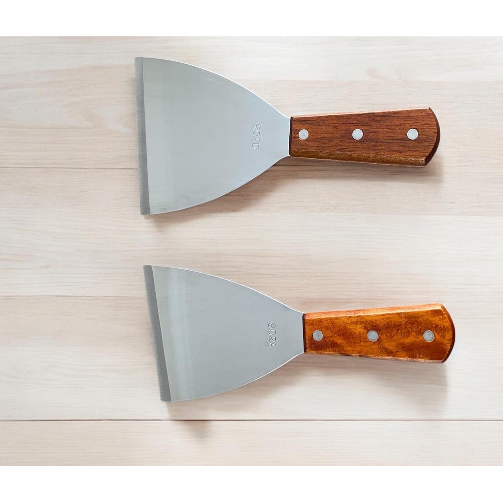 Jual Spatula Kape Martabak Roti Pizza Stainless Asta Gagang Kayu Lebar ...