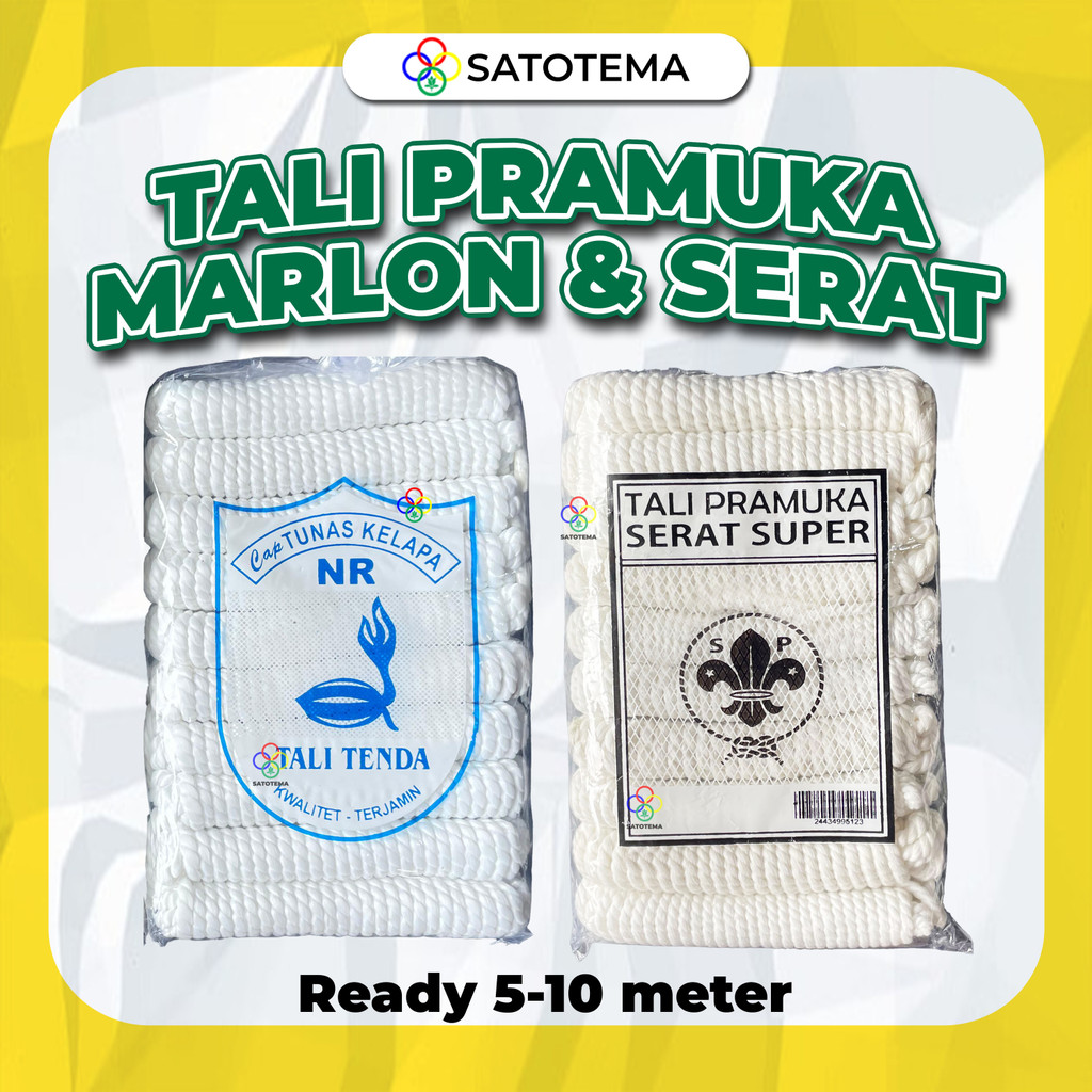 Jual Tali Pramuka Tekuk / Tali Rami / Tali Marlon / Tali Serat | Shopee ...