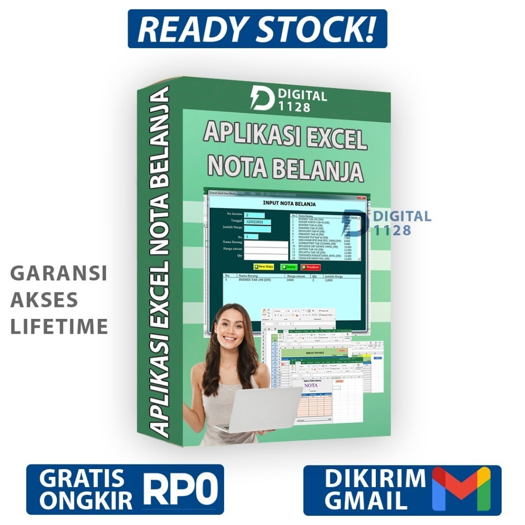 Jual APLIKASI NOTA BON EXCEL SIAP PAKAI - Generator Nota Belanja Excel ...