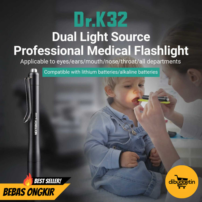 Jual NEXTORCH Senter Medis LED Flashlight Waterproof 2in1 Color - Dr.K32 | Shopee Indonesia