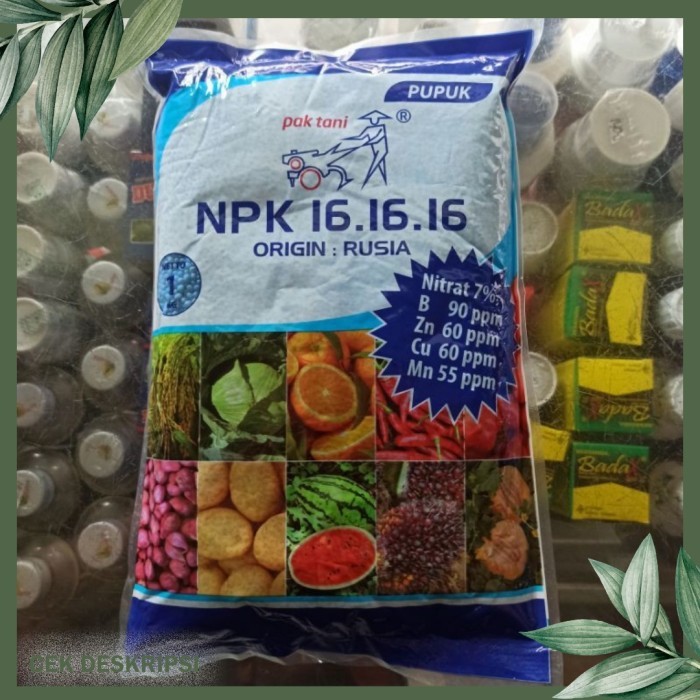 Jual PUPUK NPK 16 16 16 PAK TANI 1 KG | Shopee Indonesia
