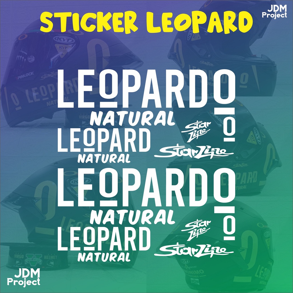 Jual Sticker leopard helmet half face kyt njs rsv JDM | Shopee Indonesia