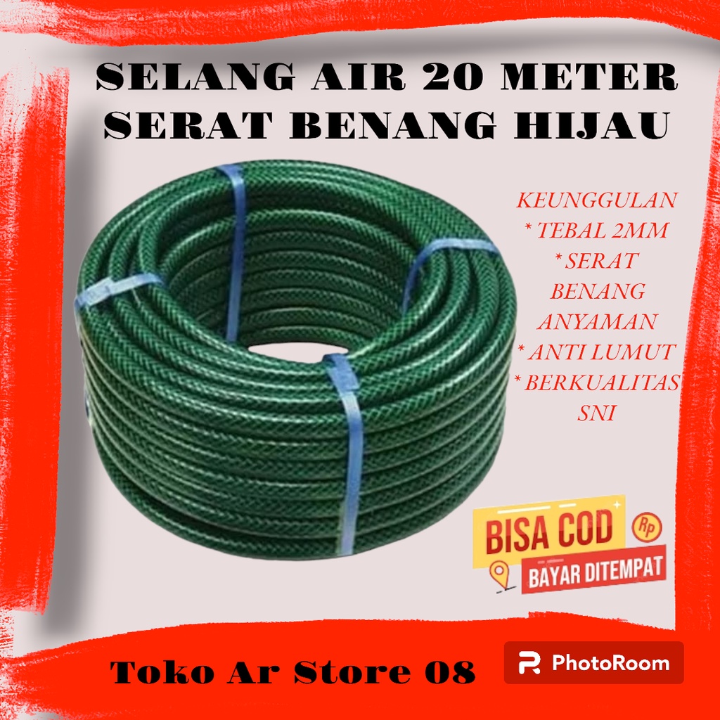 Jual SELANG AIR 1 ROL 15 & 20 METER / SELANG AIR ANTI LUMUT 1/2 5/8 3/4 INCH / SELANG TAMAN ...