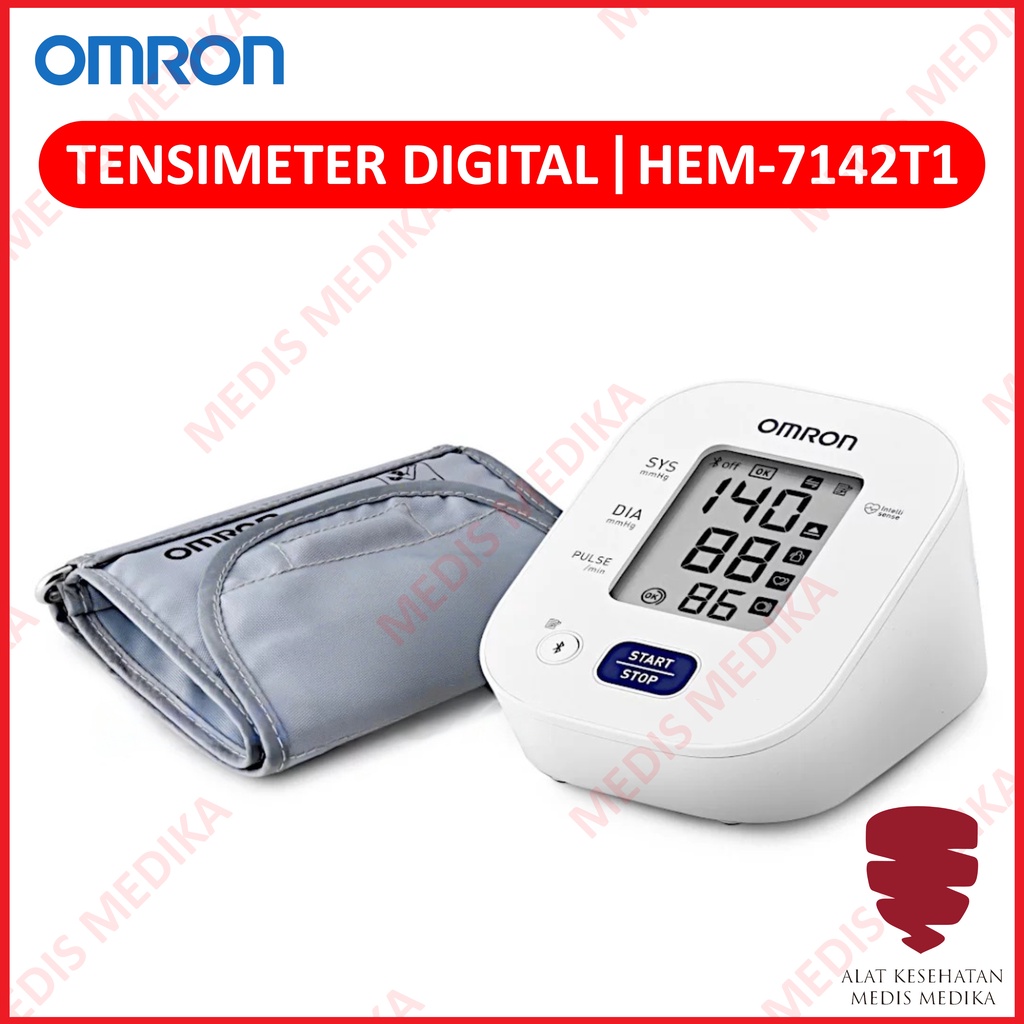 Jual Tensimeter Digital Omron HEM-7142T1 Bluetooth Alat Ukur Test Tes ...