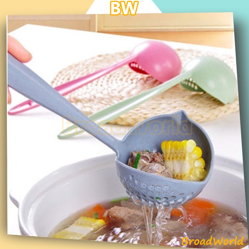 Jual Sendok Sup Saring Kuah 2 in 1 / Saringan Sayur Sop / Centong Sayur ...