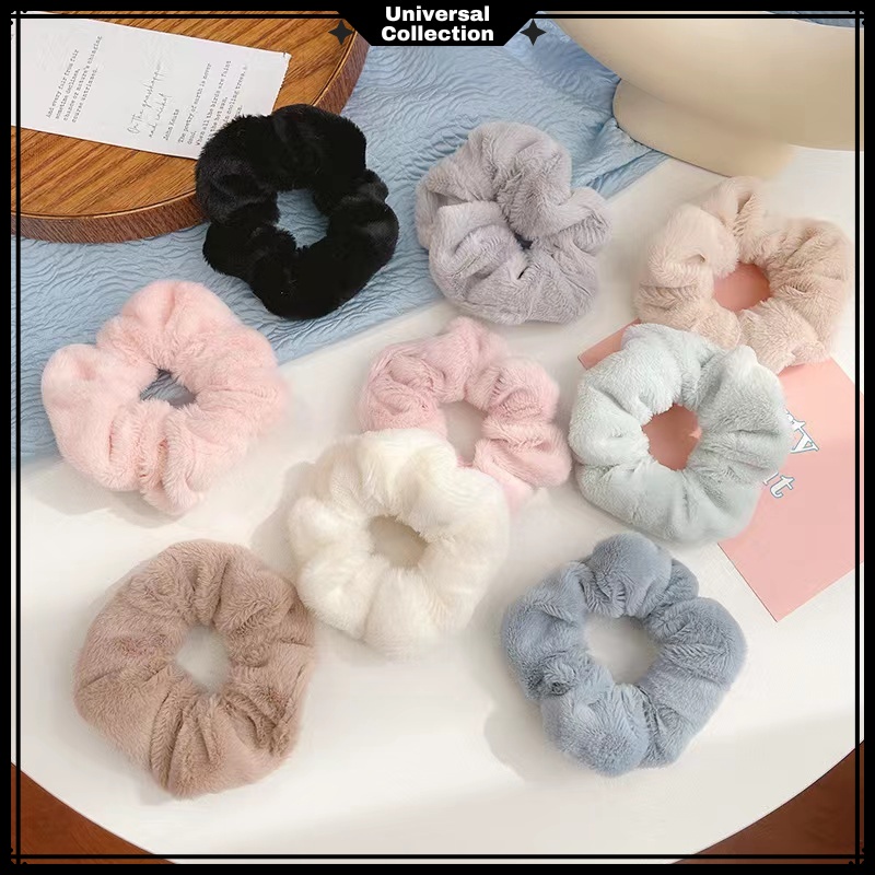 Jual IKAT RAMBUT SCRUNCHIE MODEL BULU KOREA / KUNCIRAN RAMBUT SCRUNCHIE ...