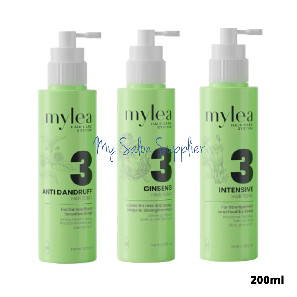Jual Mylea Hair Tonic 200ml Intensive / Ginseng / Anti Dandruff HIJAU ...