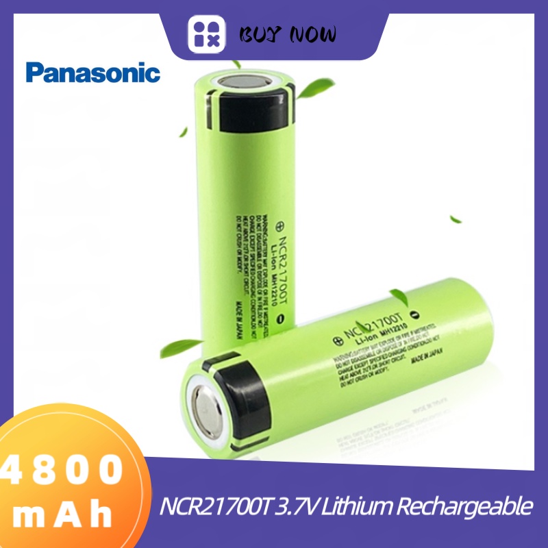 Jual Panasonic NCR21700T 21700 4800mah 3.7V Baterai Isi Ulang Lithium ...